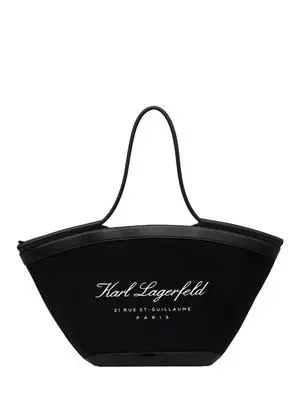 Karl Lagerfeld Logo-detail Tote Bag - Black