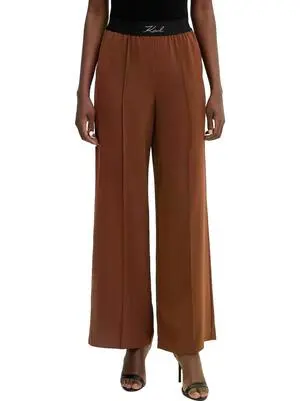 Karl Lagerfeld Seam-detail Flared Trousers - Brown