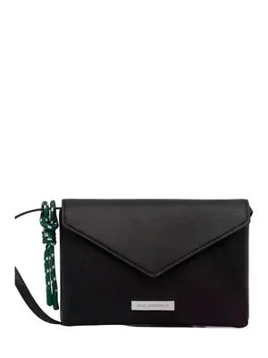 Karl Lagerfeld Flap-closure Crossbody Bag - Black