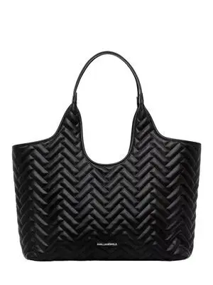 Karl Lagerfeld K/brick Quilted Tote Bag - Black