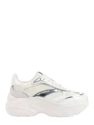 Karl Lagerfeld Panelled Sneakers - White