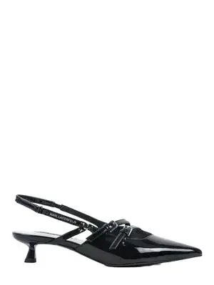 Karl Lagerfeld Pasha Buckle Strap Pumps - Black