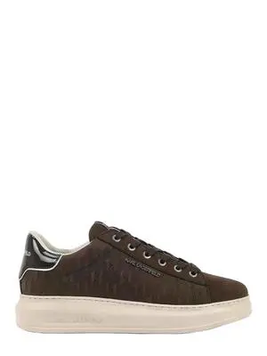 Karl Lagerfeld Embossed-logo Sneakers - Brown