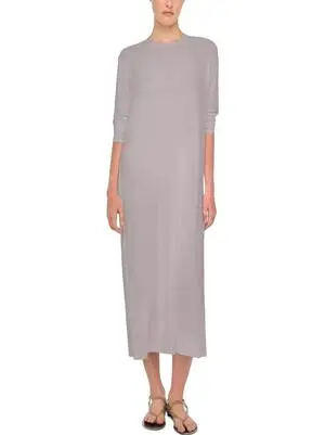 Norma Kamali Oversized Long-sleeve Dress - Grey