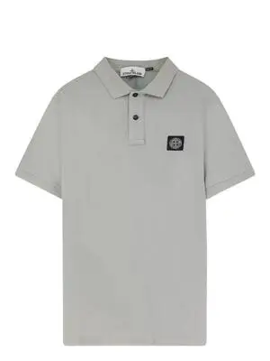 Stone Island Logo-patch Polo Shirt Green