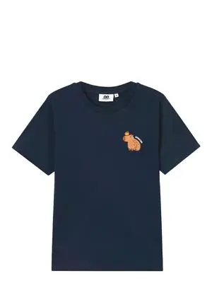 CHOCOOLATE Cotton T-Shirt With Embroidered Detail Blue