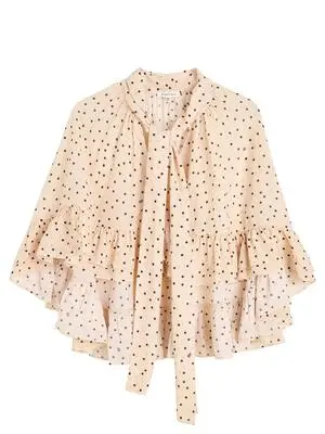 BY MALENE BIRGER Cedi Cape - Polka Dot Print