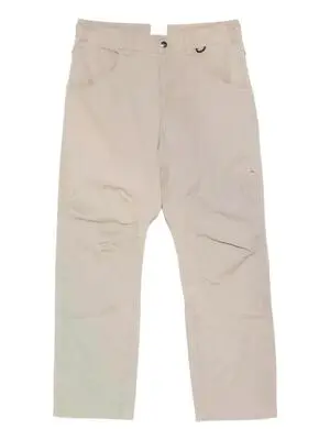 ROA Crimp-shaped Cotton Trousers - Neutrals