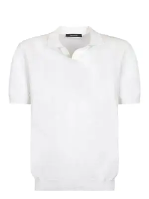 Tagliatore Short-sleeve Polo Shirt - White