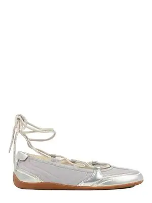 Karl Lagerfeld Altia Ballerina Flats - Silver