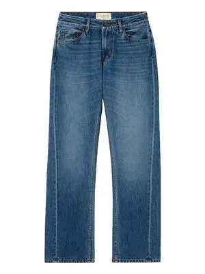 KALLMEYER Adina Low-rise Wide-leg Jean - Blue Wash