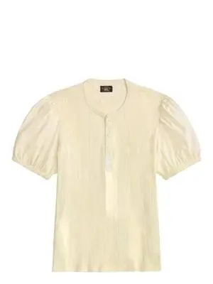 Ralph Lauren Puff-sleeves Top - Neutrals
