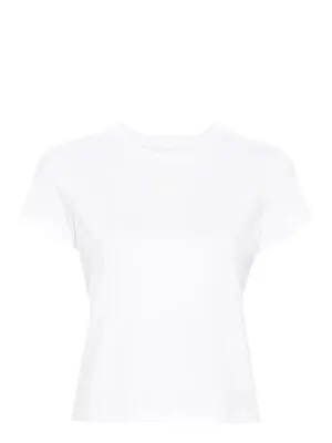 Alexander Wang Essential Jersey Puff Logo Shrunk T-shirt - White