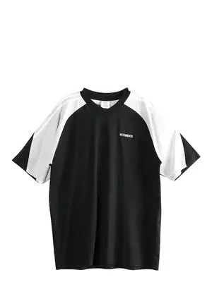 Vetements Cutup Vneck T-shirt - Black Grey Melange