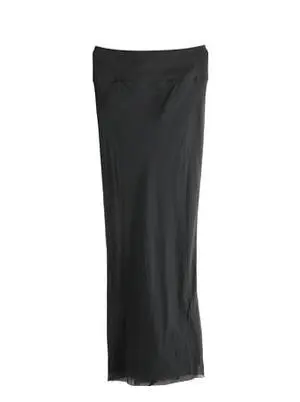 Rick Owens Gonna Calf Bias Skirt - Black