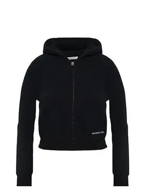Alexander Wang Knit Zip Up Hoodie - Black