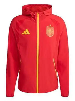 Adidas Spain Tiro Travel Full Zip Windbreaker Jacket - Team Power Red