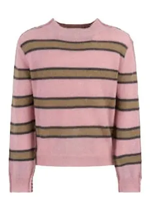 Marni Striped Roundneck Jumper - Soft Pink