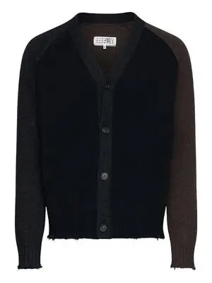 MAISON MARGIELA V-neck Cardigan - Color Block