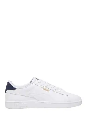 PUMA Smash 3.0 L Sneakers - Puma White/puma Navy Blue/puma Gold