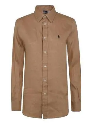 Polo Ralph Lauren Classic Long-sleeve Shirt - Beige