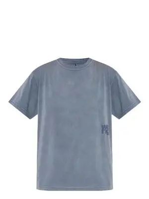 Alexander Wang Essential Jersey Puff Logo Short Sleeve T-shirt - Washed Blue Ink