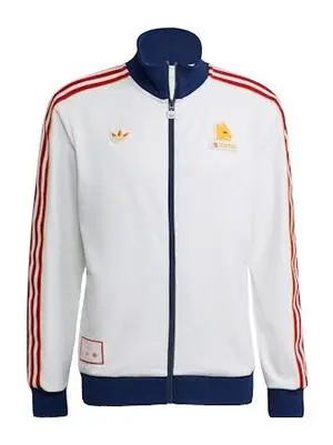 Adidas Terrace Icons Track Top - White Dark Blue