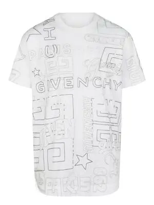 Givenchy Oversized Stitched Logo T-shirt - White