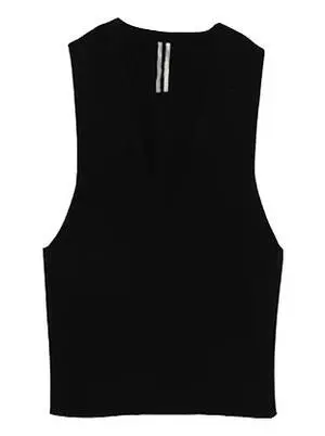Rick Owens V-neck Top - Black