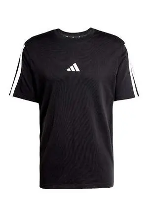 Adidas Essentials 3stripes Single Jersey T-shirt - Black White