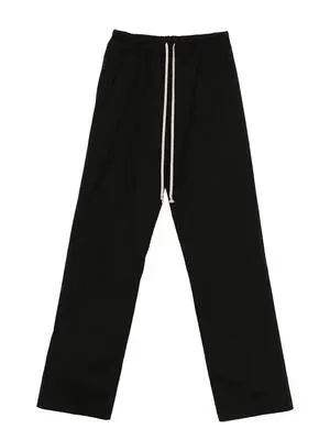 Rick Owens Heavy Poplin Dietrich Drawstring Pants Black
