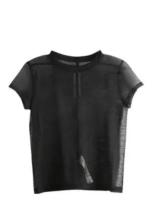 Rick Owens Cropped Level T-shirt - Black