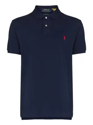 Polo Ralph Lauren Slim Fit Mesh Polo - Newport Navy Blue