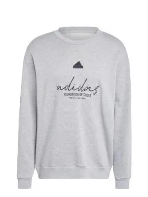 Adidas Brand Love French Terry Sweatshirt - Medium Grey Heather