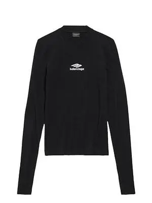 Balenciaga 3b Sports Icon Fitted Sweatshirt - Black/white