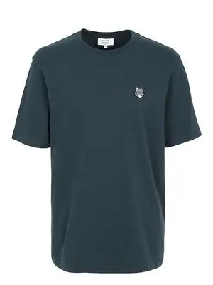 Maison Kitsuné Fox Head Short Sleeve T-shirt Navy Blue