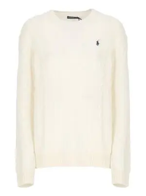 Polo Ralph Lauren Long Sleeve Crew Neck Pullover - Authentic Cream