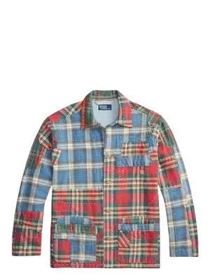 Polo Ralph Lauren Original Label Longsleeve Cotton Outdoorsman Flannel Layton Overshirt - Valley Piecing