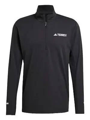 Adidas Terrex Xperior Half-zip Long-sleeve Top - Black