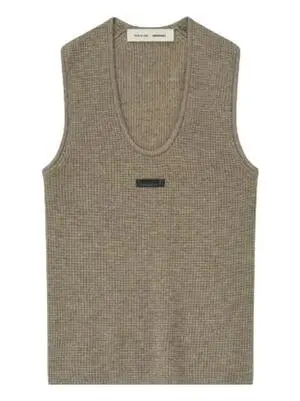 Fear Of God Essentials Waffle Tank - Homestead Heather