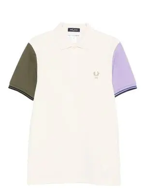 Comme Des Garçons Colorblocked Polo Shirt - White