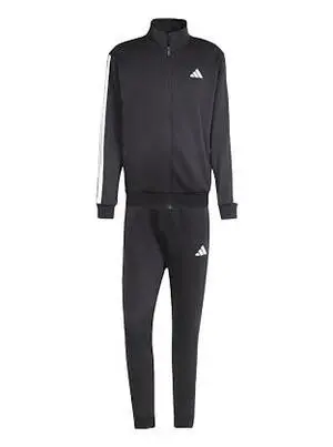 Adidas 3stripes Fleece Tracksuit - Black
