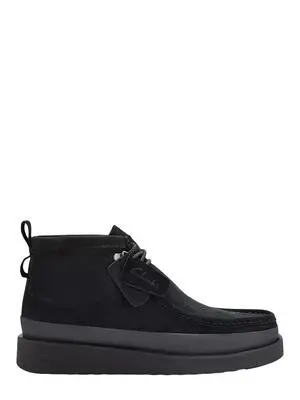 Clarks Wallabee Hi-top Sneakers - Black Suede