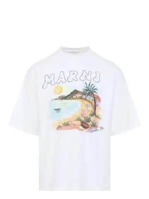Marni Printed T-shirt - White