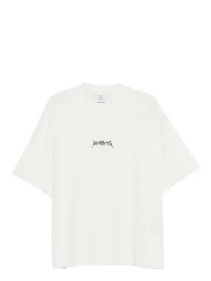Vetements Metal Logo Regular T-shirt - Ice White