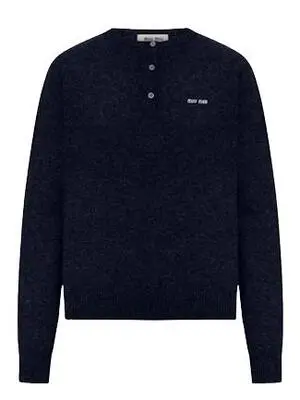 Miu Miu Cashmere Crewneck Sweatshirt - Blue