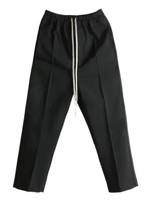 Rick Owens Drawstring Astaires Cropped Pants - Black