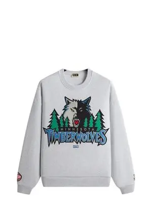 Kith Nba All-star Minnesota Timberwolves Nelson Crewneck Sweatshirt - Light Heather Grey