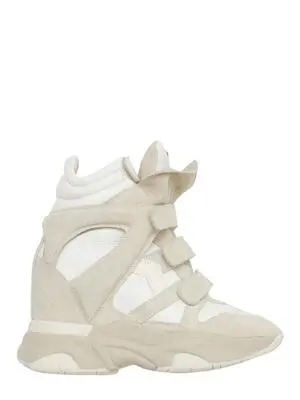 Isabel Marant Étoile Balskee High-top Leather Wedge Sneakers - White