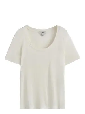 COS COS Slim Silk T-Shirt